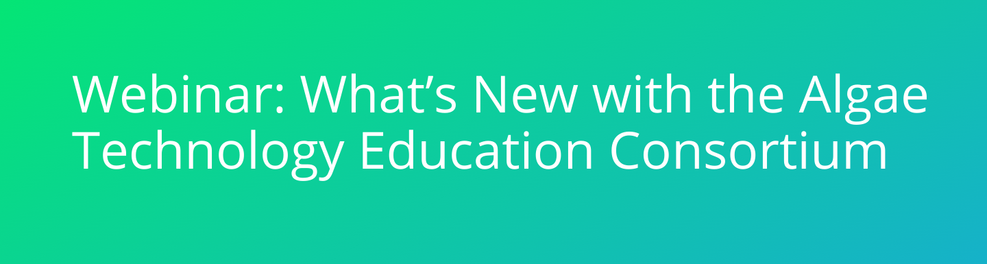 Algae Technology Educational Consortium (ATEC) Webinar - The British Phycological Society